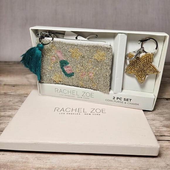 Rachel Zoe | Bags | New Rachel Zoe Beaded Coin Purse And Star Charm Set ...